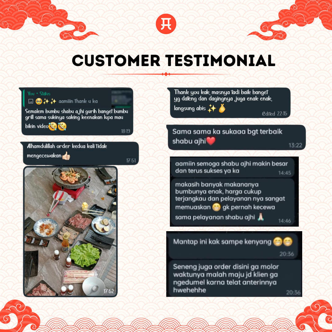 Testimoni & Gallery – Shabu Ajhi